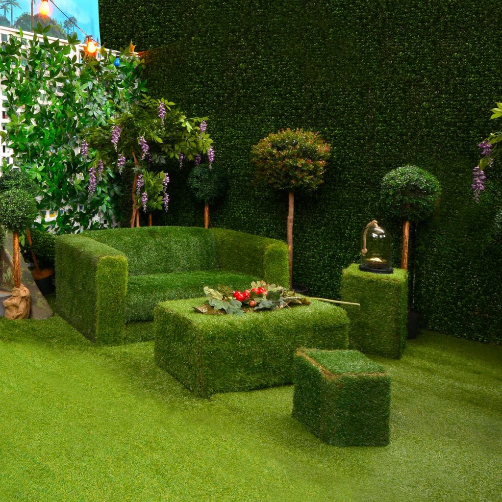 Grass Covered Couch