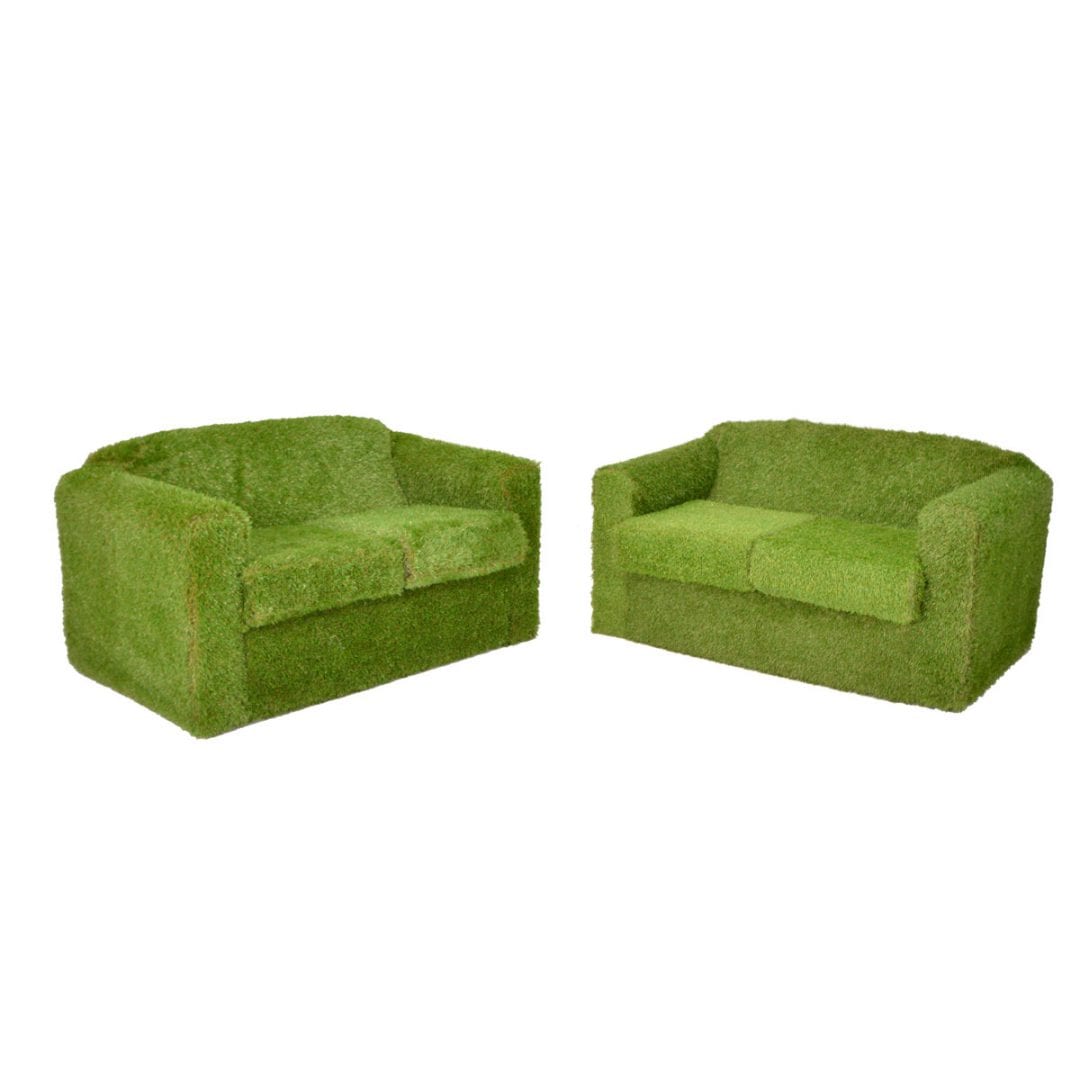 Grass Covered Couch