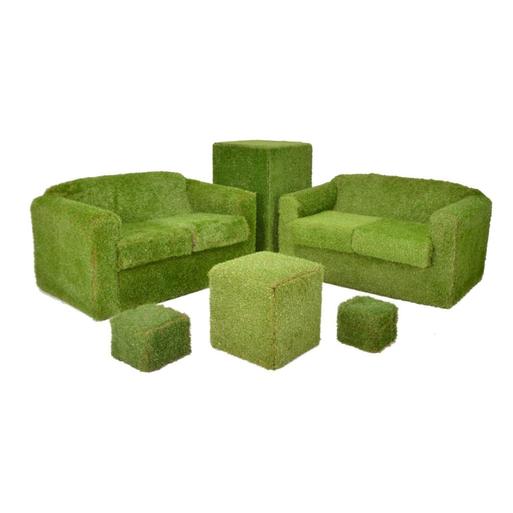 Grass Covered Couch