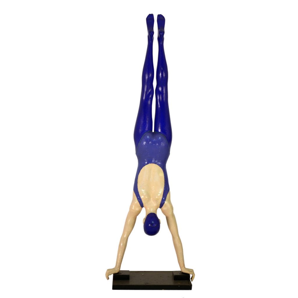 Circus Acrobat Doing Handstand