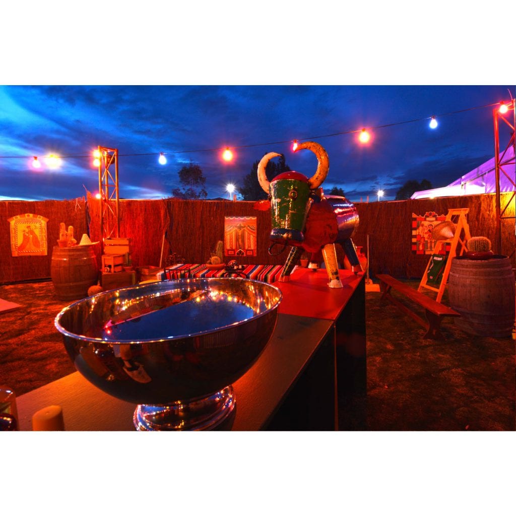 Colourful Mexican Bull Sculpture