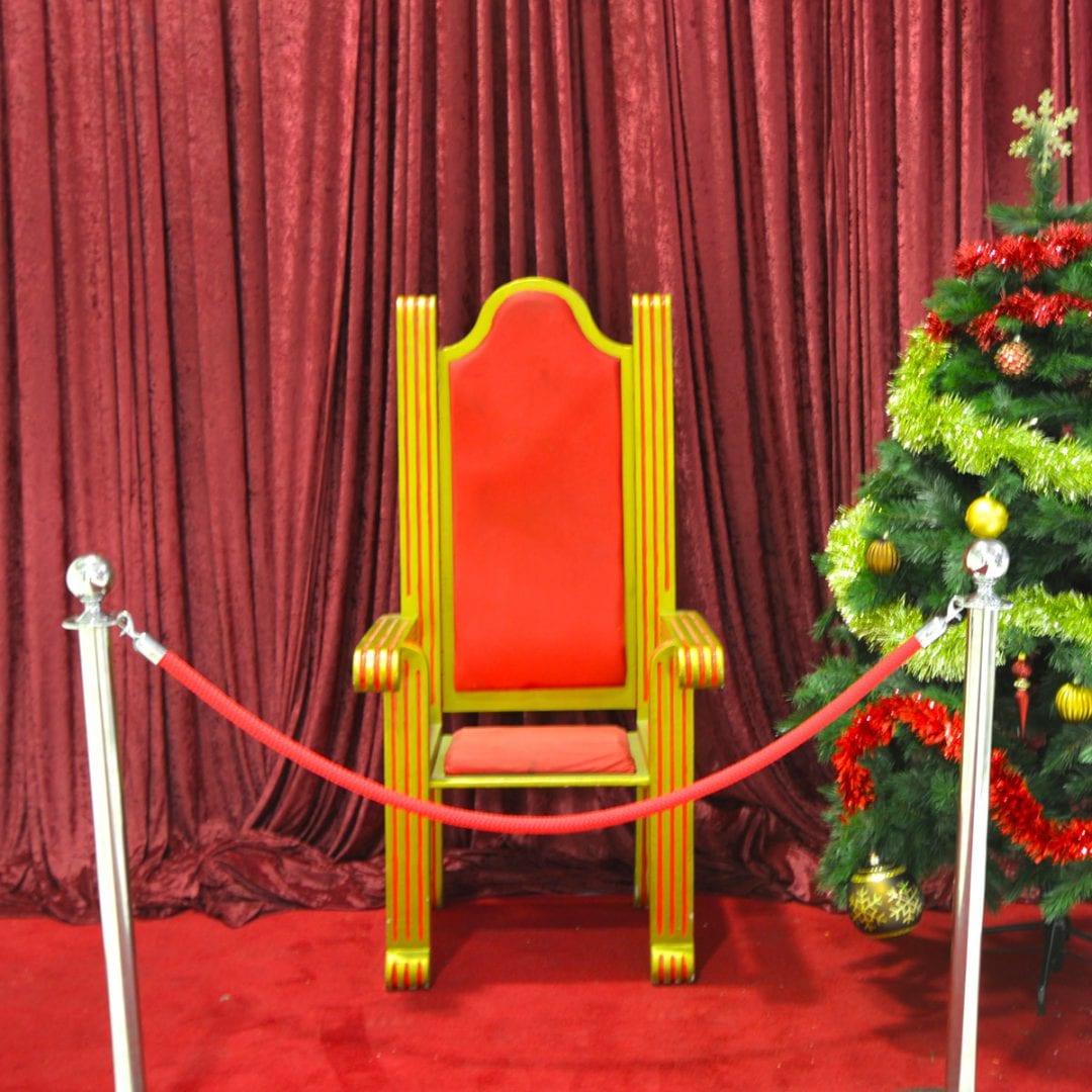 Throne 5 - Red and Gold Santa Throne