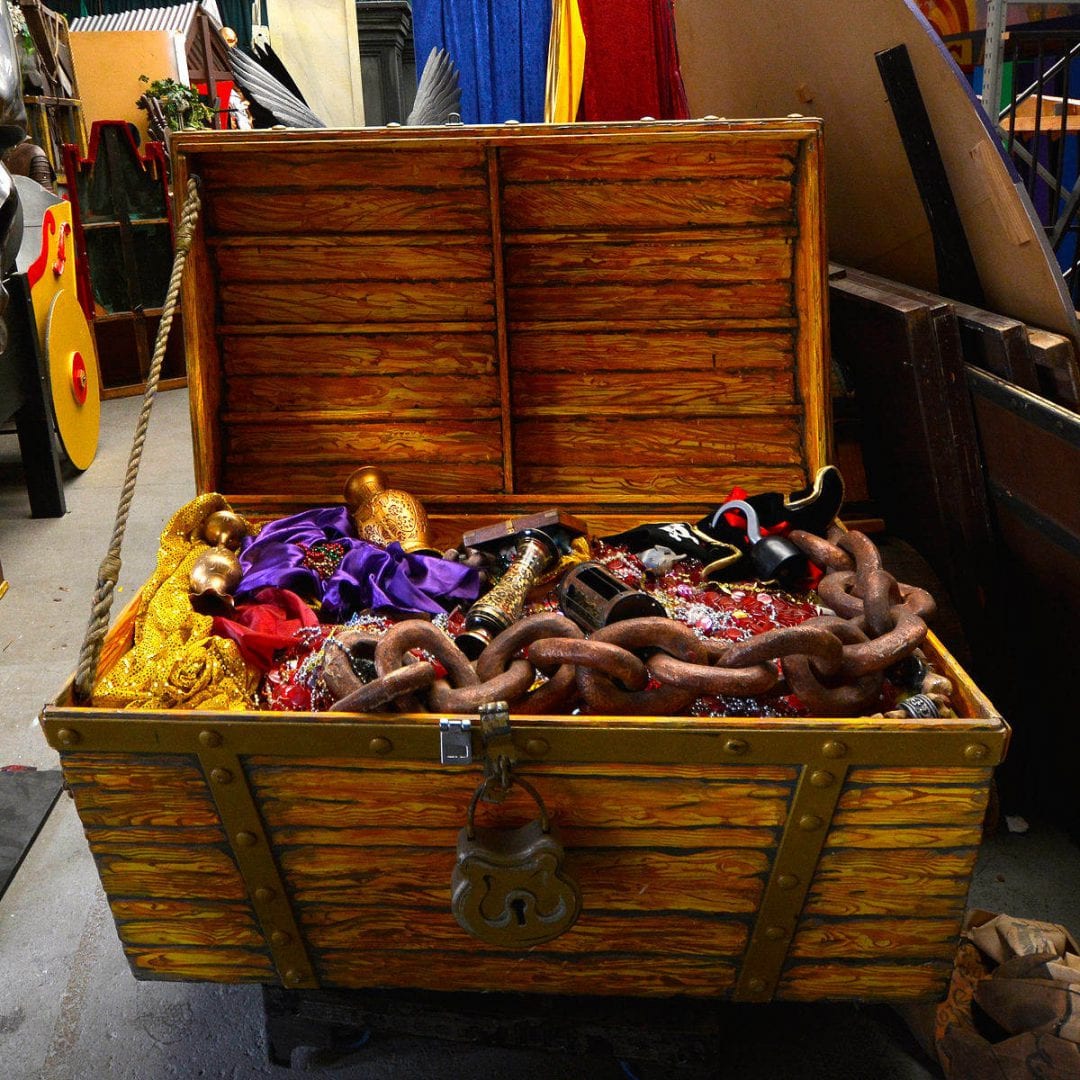 Giant Treasure Chest on Wheels