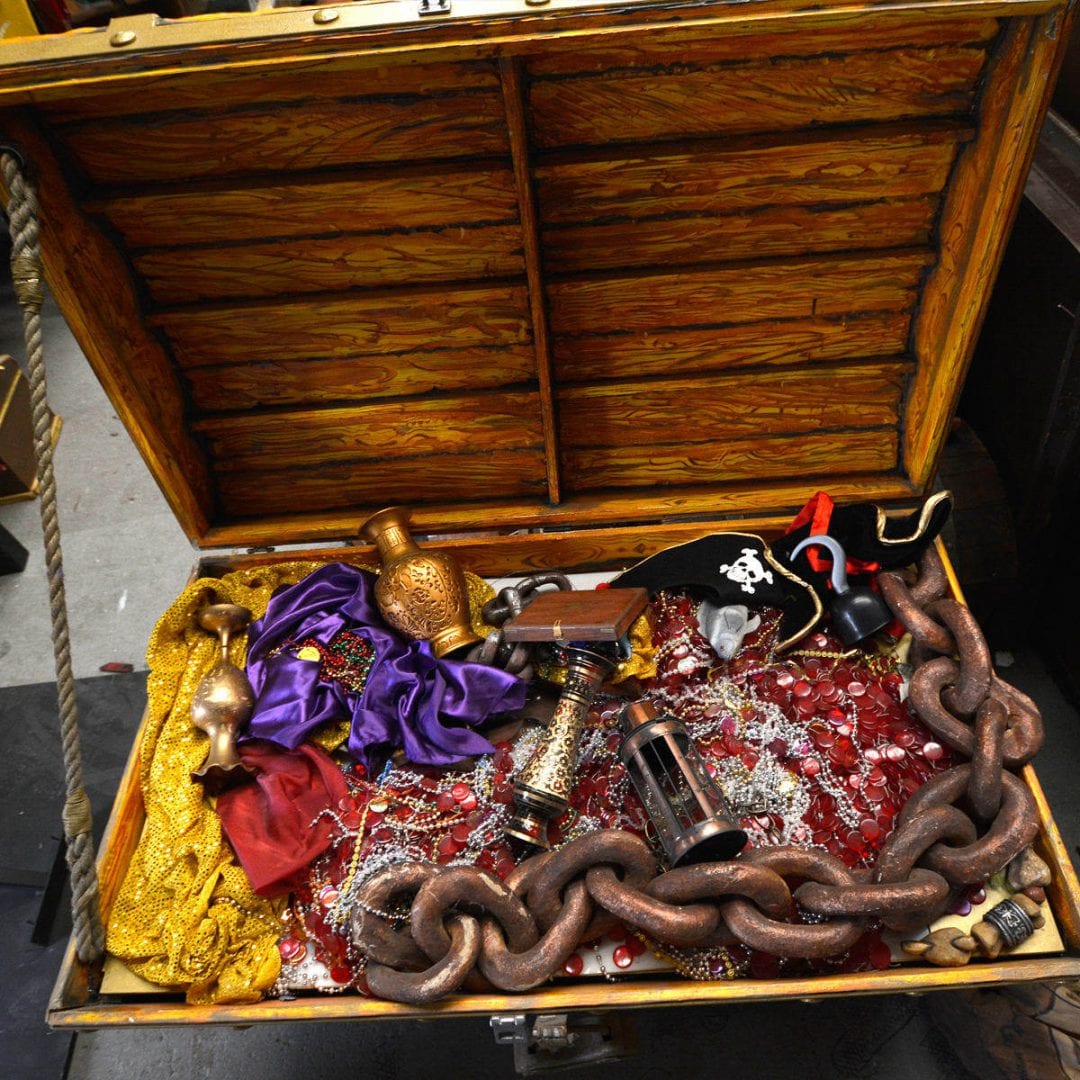 Giant Treasure Chest on Wheels