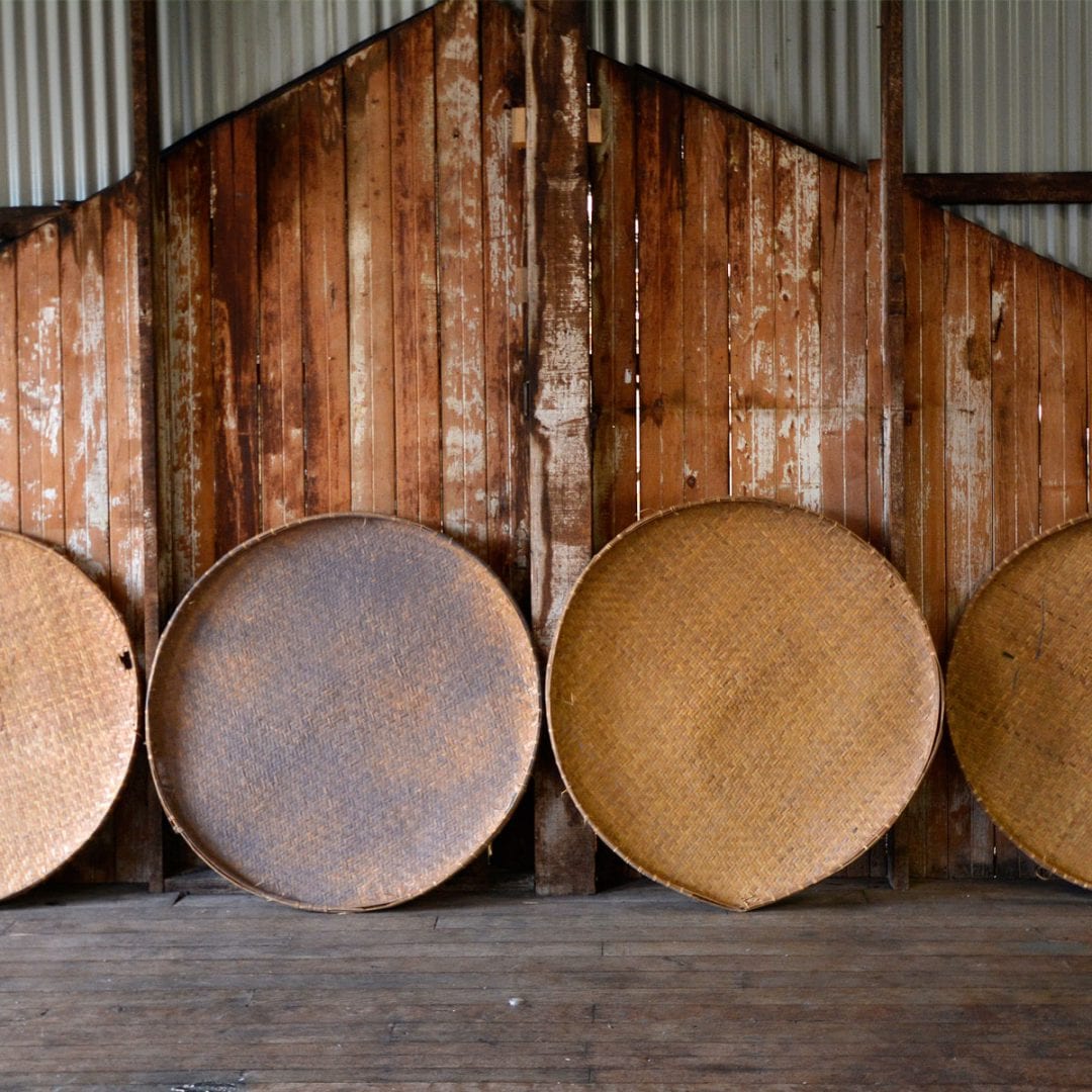 Chinese Woven Flat Baskets