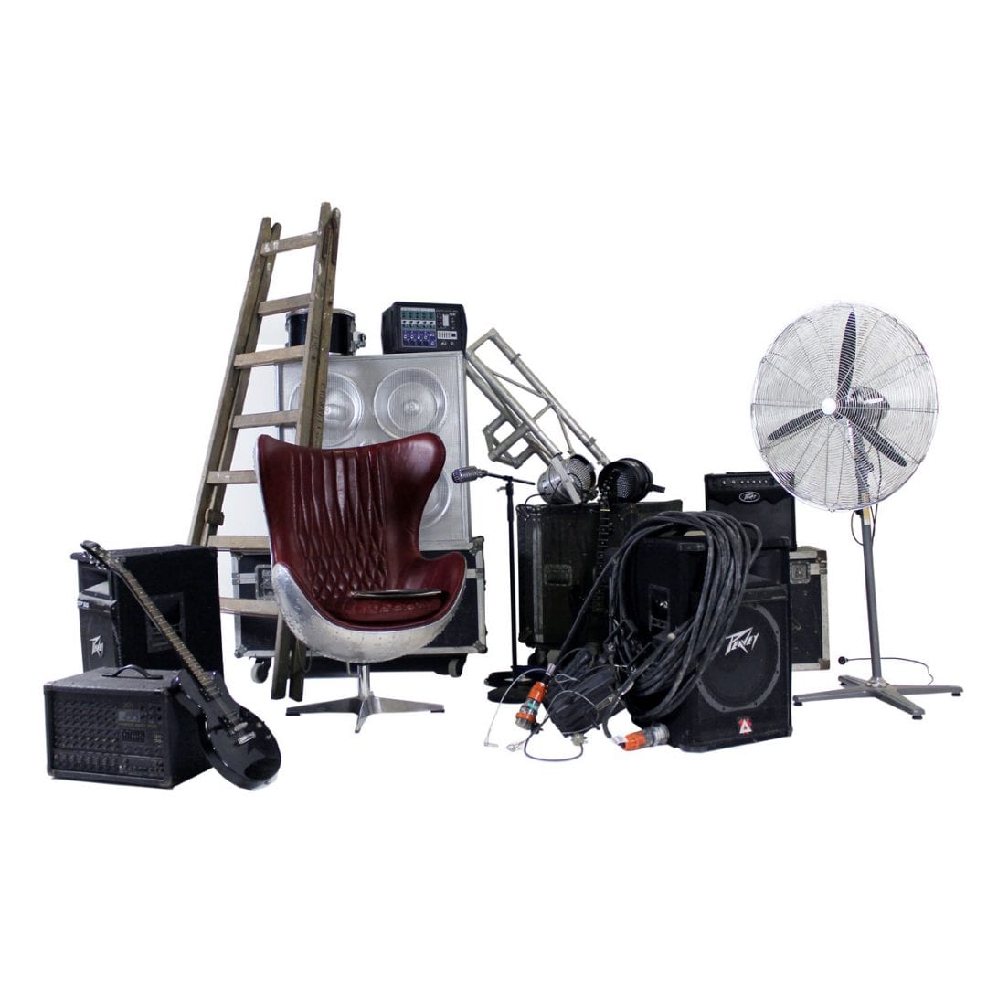 Rock 'n Roll Stage and Recording Props