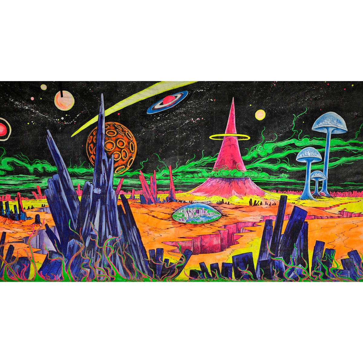 Cartoon Alien Planet