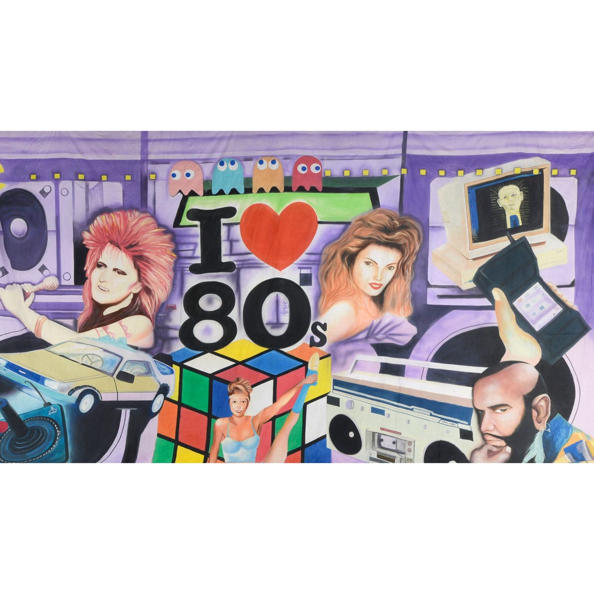 80s School Portrait Backdrop