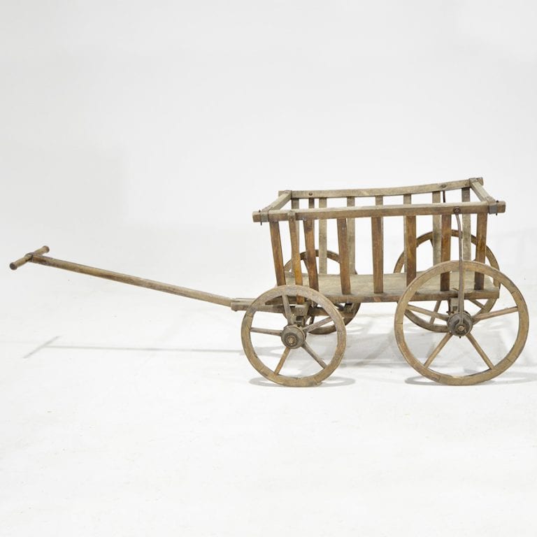 Wooden Rustic Flower Cart