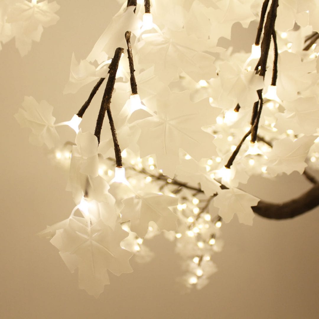 Large Illuminated White Tree