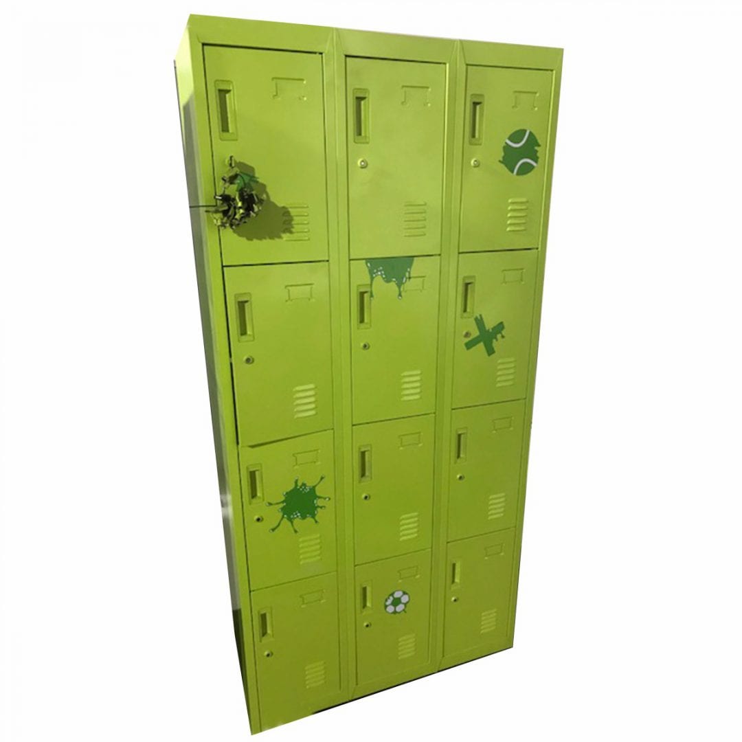 School Locker Block of 12