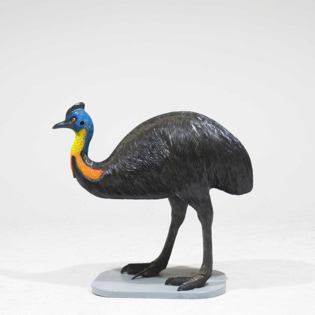 Life-Size Cassowary Bird Statue