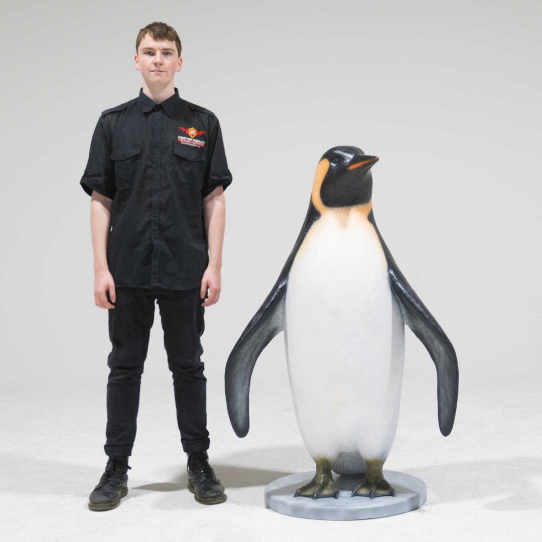 Life-Size Emperor Penguin Statue