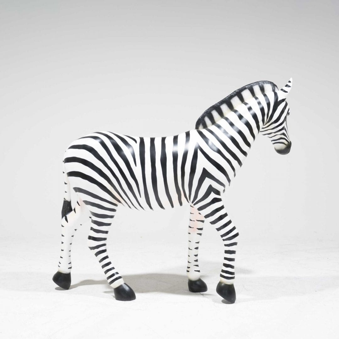 Life-Size Zebra Fibreglass
